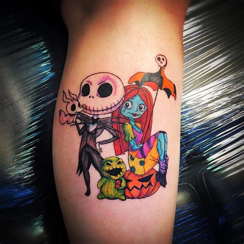 Jack And Sally And Zero Tattoos