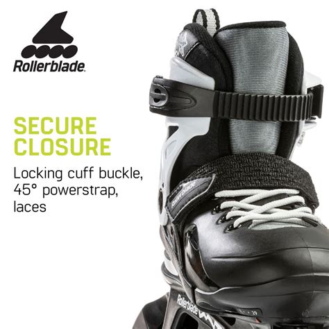 Rollerblade Fury Black/White 2022- regulowane dla dzieci