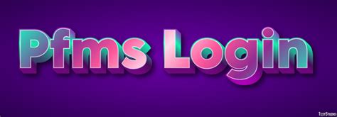 Pfms Login Efecto De Texto Y Diseño De Logotipos Tendencia