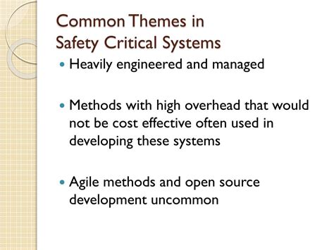 ppt agile methods for open source safety critical software powerpoint