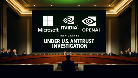 Microsoft Nvidia Openai Under Us Antitrust Investigation