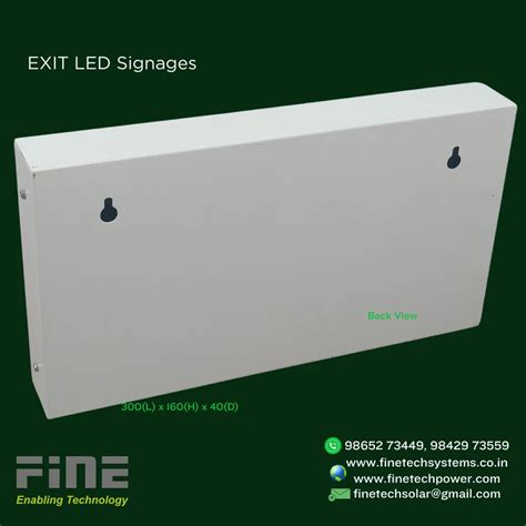 Aluminum Rectangle Exit Signage Board For Indoor At 1900 Piece In Tiruppur