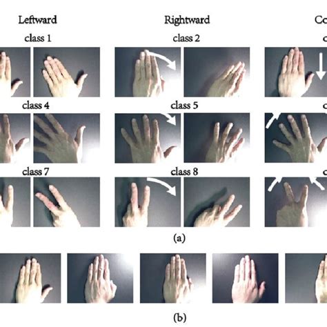 Description Of On Screen Dataset A The Dataset Contains 9 Gesture Download Scientific