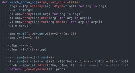 Welch Anova · Issue 11122 · Scipyscipy · Github