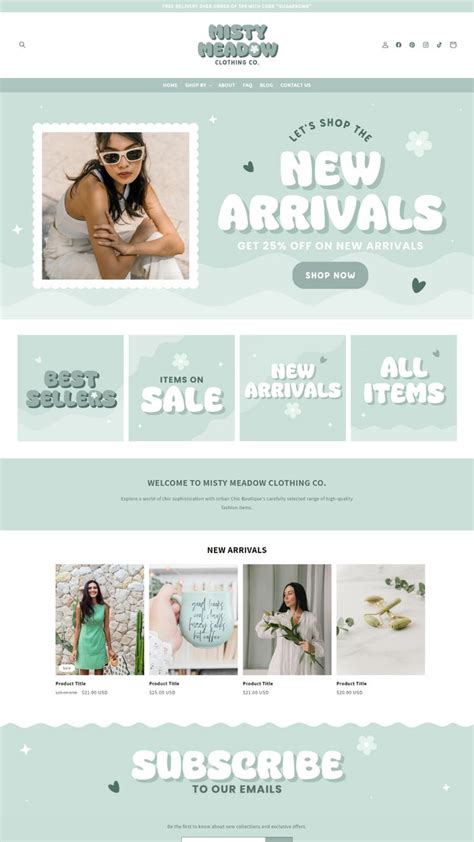 Buy Pastel Shopify Theme Template Customizable Shopify Banners Canva Shopify 2 0 Website