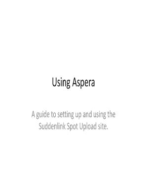 Fillable Online Using Aspera Fax Email Print PdfFiller
