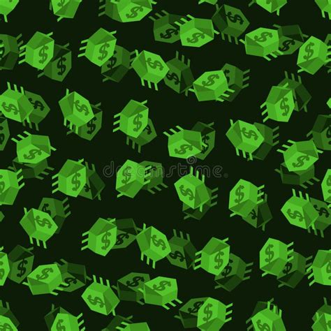 Computer Virus Bug Pattern Seamless Spyware For Your Pc Background Stock Vector Illustration