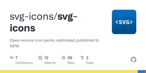 GitHub Svg Icons Svg Icons Open Source Icon Packs Optimised Published To NPM