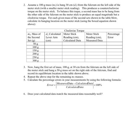solved net torque under static equilibrium experiment in