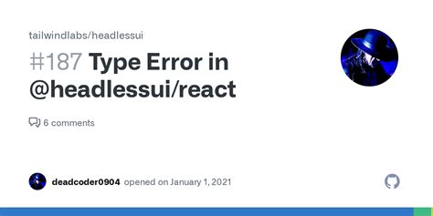type error in headlessui react · issue 187 · tailwindlabs headlessui
