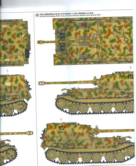 Doubts In Camo Schemes And Markings On German Elefant Wwii Axis