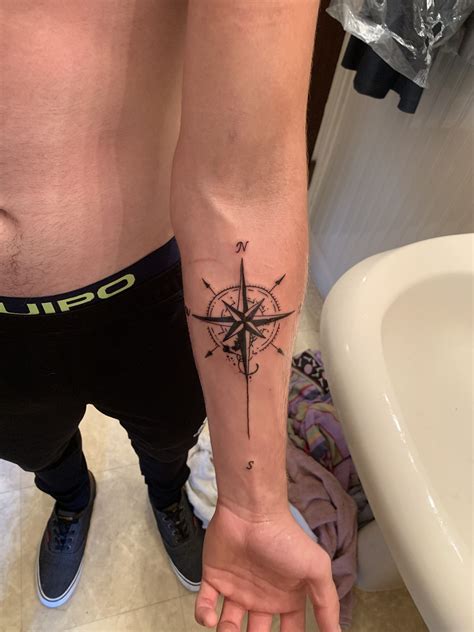 Compass Tattoo Forearm Symbolism Design And Placement Guide