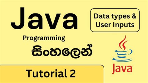 Java Programming Tutorial 2 Data Types And User Inputs Youtube