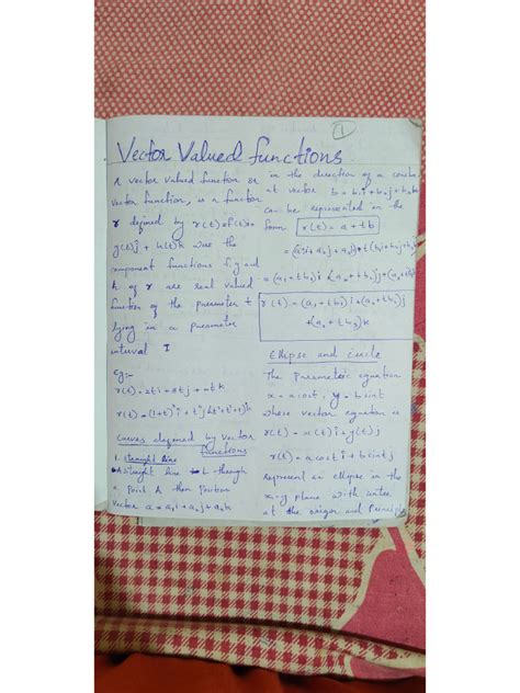 Vector Valued Functions Pdf