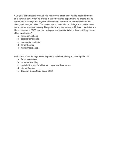 Atls Post Test 2 Pdf