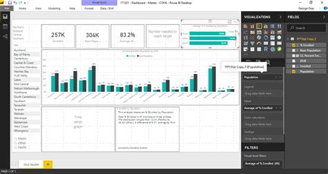 how to add percentage in power bi chart