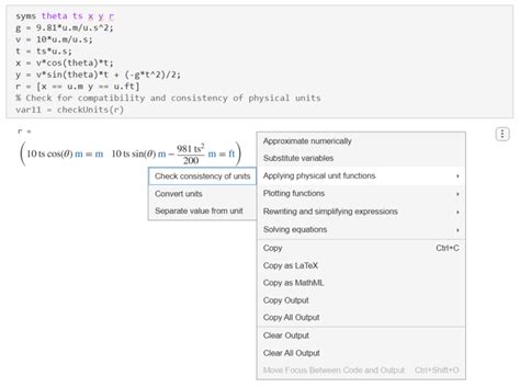 Next Step Suggestions For Symbolic Workflows In Live Editor Matlab