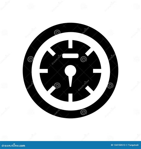 Chronometer Icon Vector Isolated On White Background Chronometer Sign