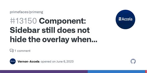 Component Sidebar Still Does Not Hide The Overlay When Dismissing Issue Primefaces