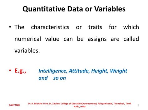Quantitative Data Analysis Standard Error Effect Size Scales Of Measurement Ppt