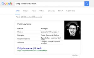 Google Featured Snippet For Resumes From LinkedIn