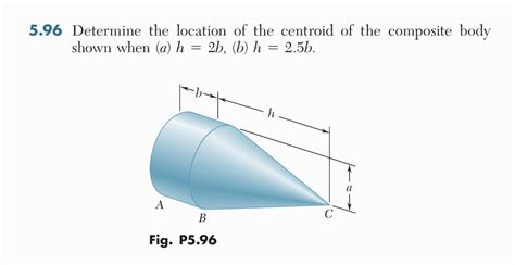 Solved 596 ﻿determine The Location Of The Centroid Of The