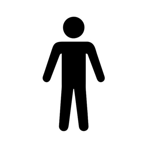 Human Body Icon Pictogram Premium Ai Generated Vector