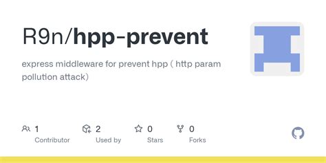 Github R9nhpp Prevent Express Middleware For Prevent Hpp