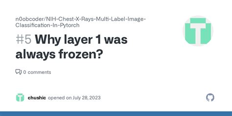 Why Layer 1 Was Always Frozen · Issue 5 · N0obcodernih Chest X Rays