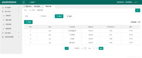 家庭理财管理系统的设计与实现【功能展示功能描述】家庭理财系统 Csdn博客