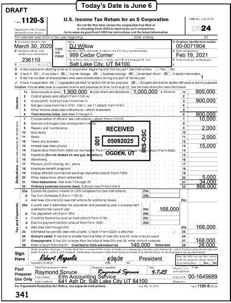 Irs Form 1120 Other Deductions Statement