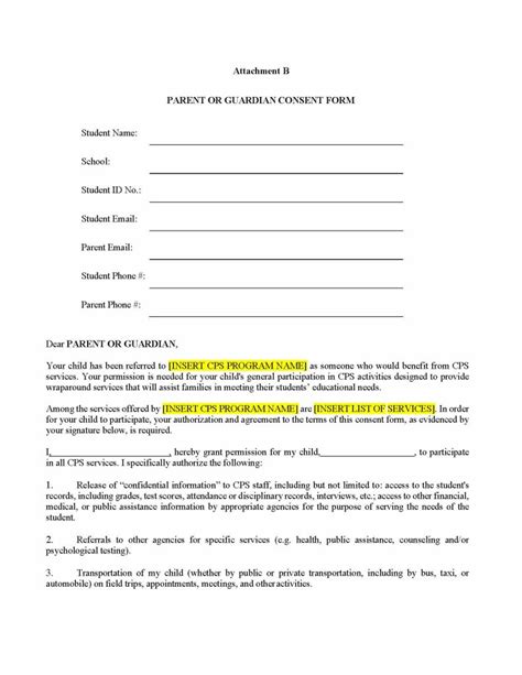 Cps Sample Consent Form Georgia Appleseed Center For Law And Justice
