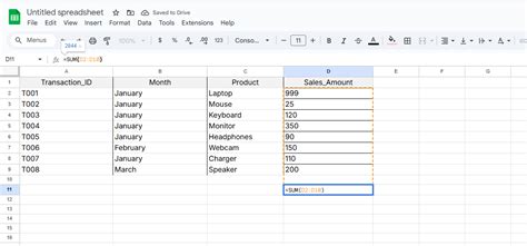 How To Sum Cells In Google Sheets A Step By Step Guide For Busy Professionals Excelmatic
