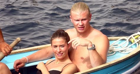 Soccer Star Erling Haaland Cozies Up To Girlfriend Isabel Haugseng