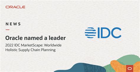 Oracle Recognized As A Leader In The IDC MarketScape Worldwide