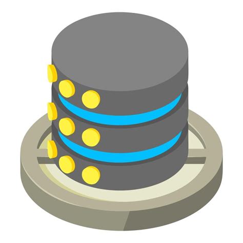 premium vector database icon isometric vector modern network database