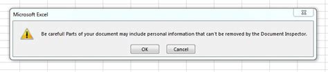 MacroMatician Disable Pop Up In Excel Parts Of Your Document May