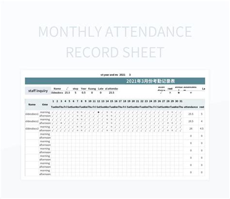 Free Employee Check In Templates For Google Sheets And Microsoft Excel Slidesdocs