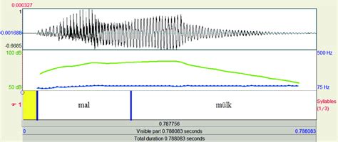 Praat Analysis For Mal Mülk Possessions Download Scientific Diagram