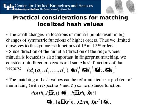 ppt enhancing fingerprint security with symmetric hash functions for