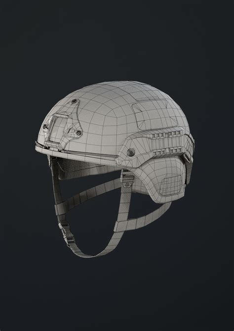 3d Model Dominator Ii Ballistic Helmet Vr Ar Low Poly Rigged Cgtrader