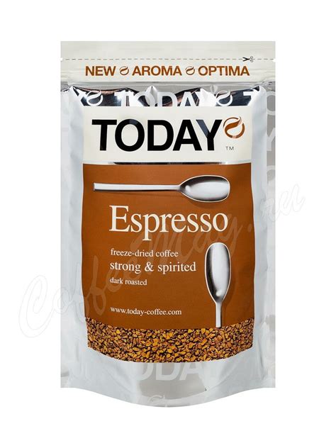 Кофе Today (Тудей) растворимый Espresso 75 г - купить - заказать