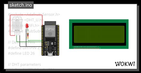 Mqtt Sensor And Lcd Wokwi Esp32 Stm32 Arduino Simulator