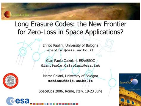 Ppt Long Erasure Codes The New Frontier For Zero Loss In Space Applications Powerpoint
