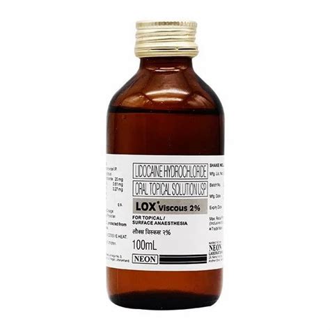 Lidocaine Hydrochloride Oral Tropical Solution Usp 100 Ml At ₹ 169
