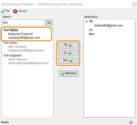 Adding Salesforce Contacts As Email Recipients In Outlook Knowledge Base Linkpoint360