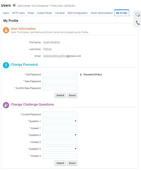 Managing Oracle Cloud Users And Roles Using My Services