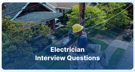 Electrician Interview Questions Jooble