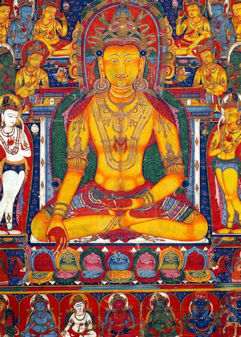 Ratnasambhava Buddhist Art Poster Picture Metal Print Paint By
