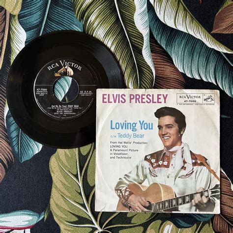 Elvis Presley 7inch Loving You Let Me Be Your Teddy Bear 1957 Us